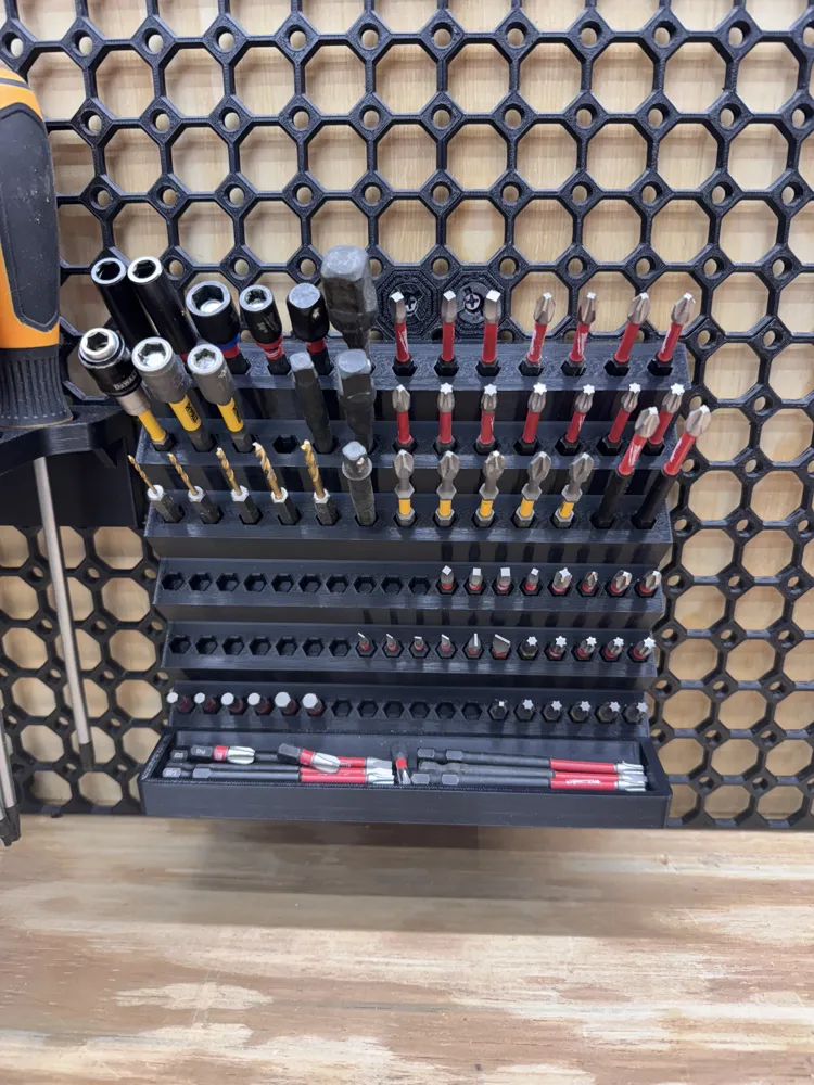 HEX Bit Multiboard Multiconnect Organizer - Free 3D Print Model ...
