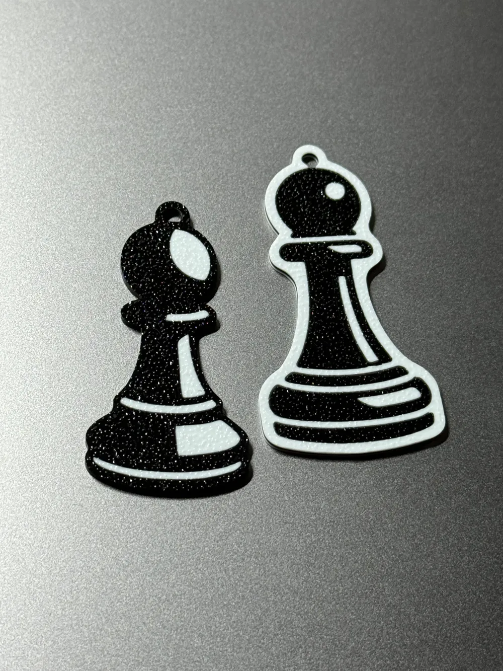 Pawn Chess Piece Keychain - Double Sided - 2 Variations by brk.labs ...