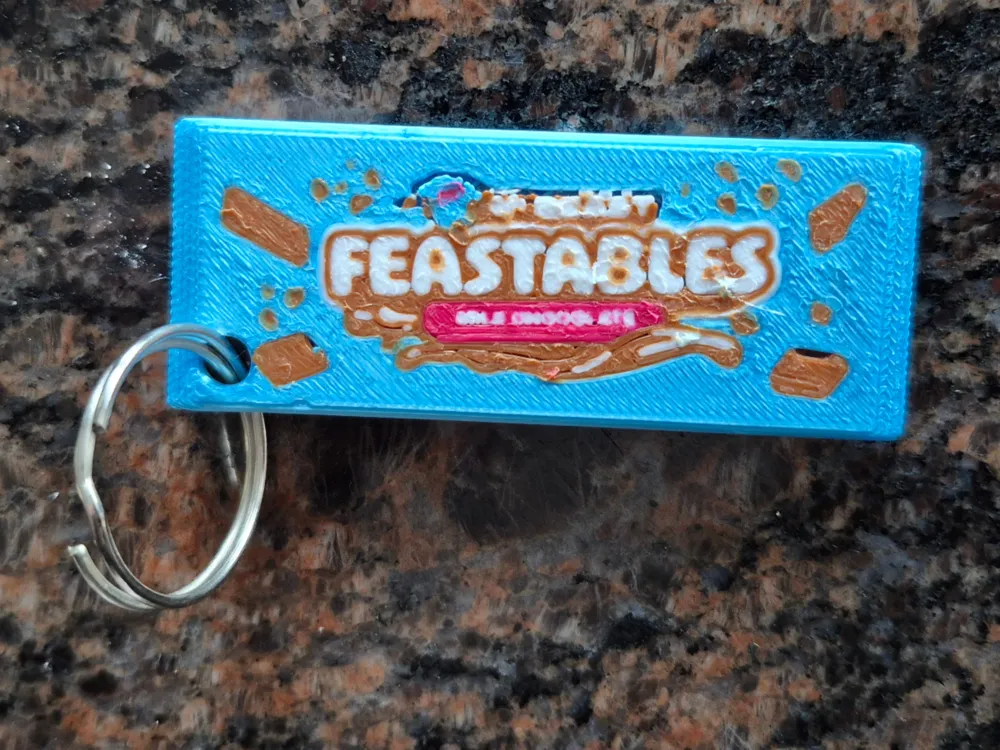 MrBeast Feastables Chocolate bar key chain by Kireol - MakerWorld