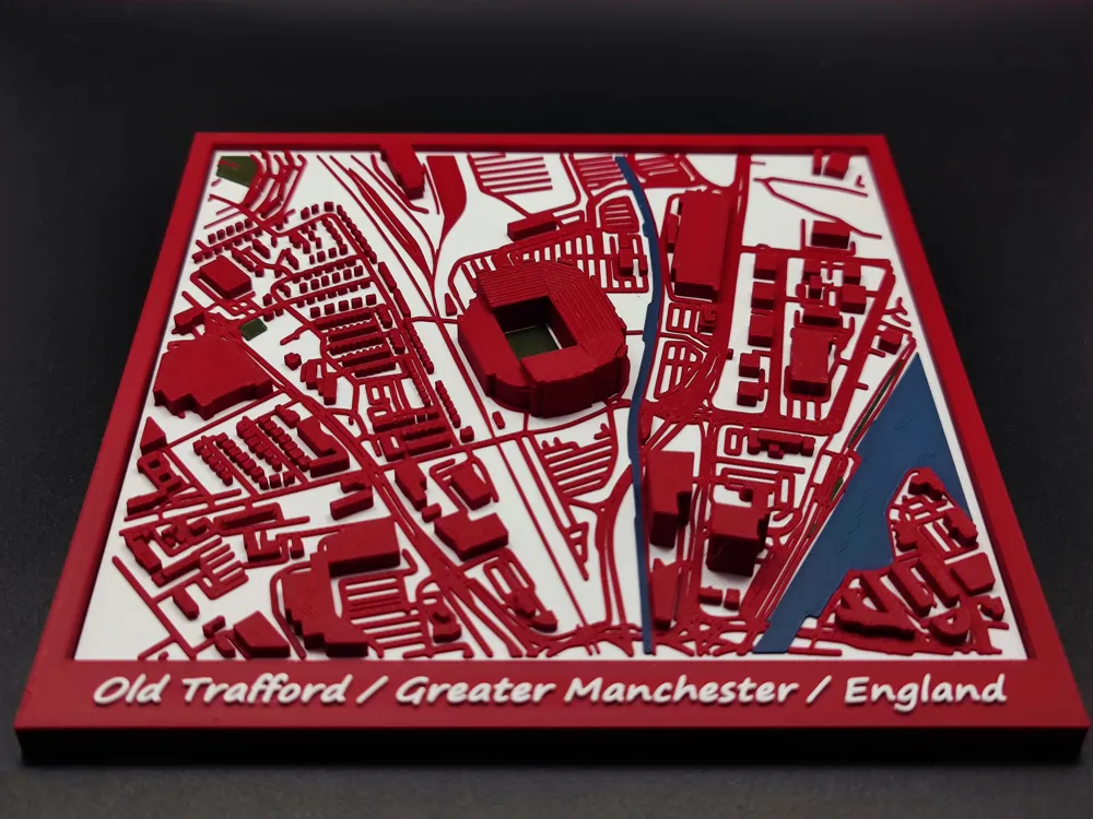 Old Trafford Manchester United 3D Miniatur - Free 3D Print Model ...
