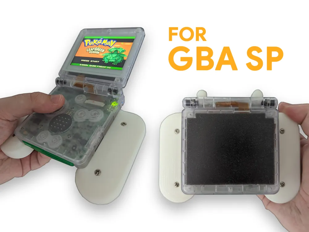 Minimal Game Boy Advance SP Grip (V2) by BuildyBryce - MakerWorld