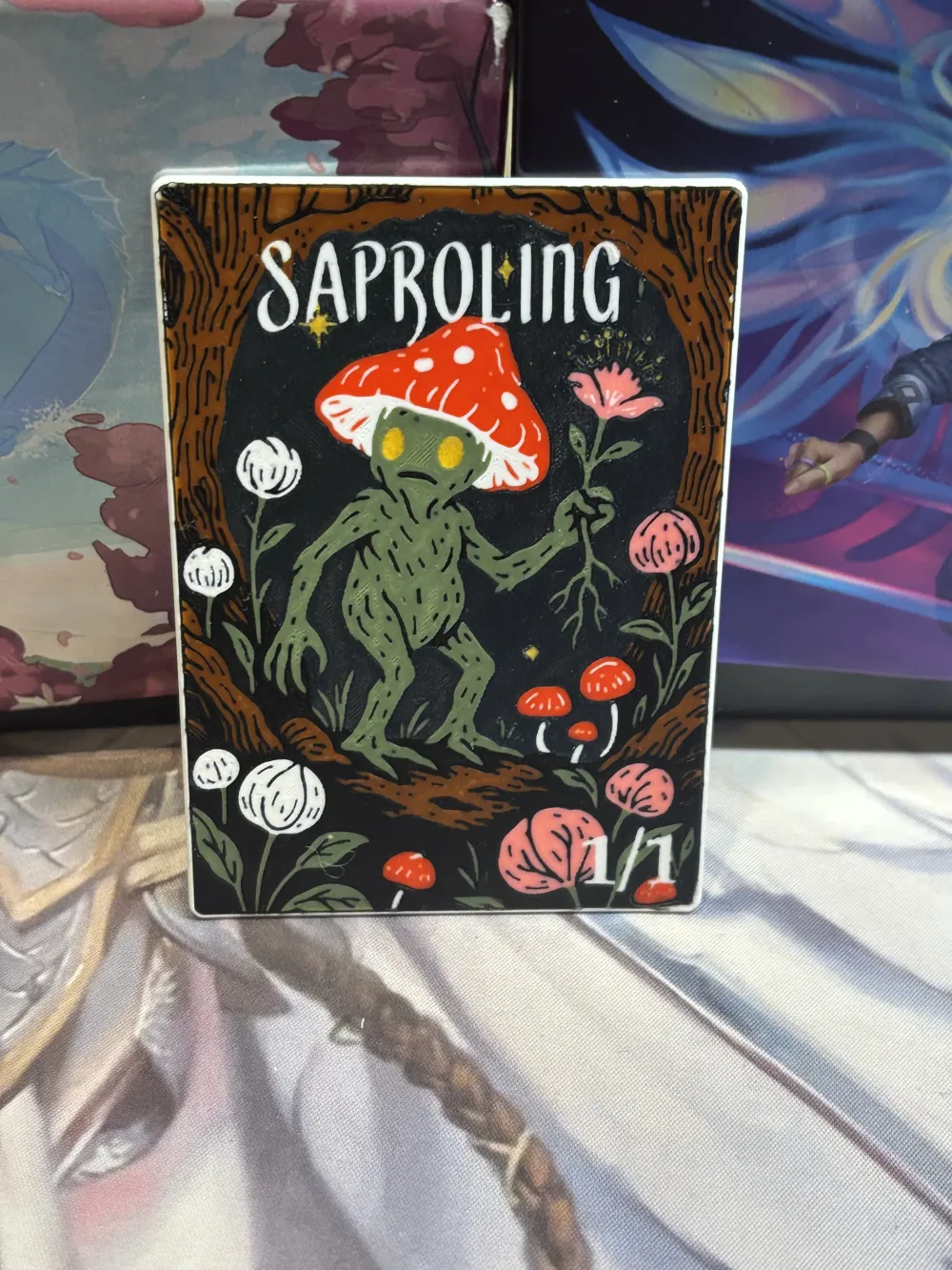 Magic: The Gathering Custom Art Saproling Token - Free 3D Print Model ...
