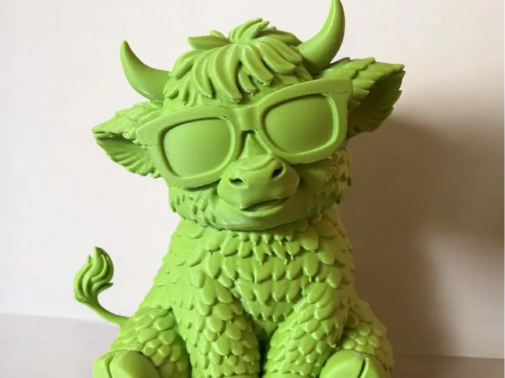 Summer Highlander Cow - Free 3D Print Model - MakerWorld
