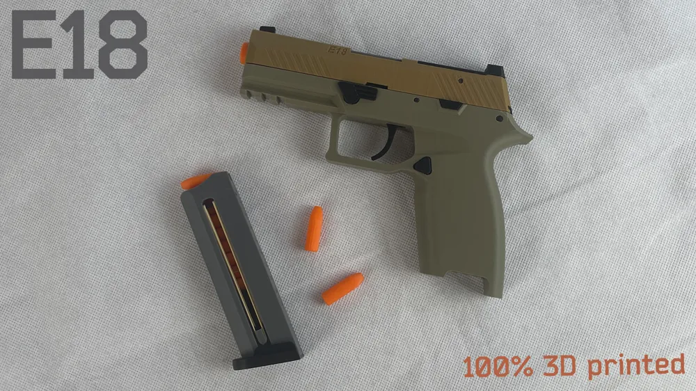 E18 | Toy pistol (Working!) - Free 3D Print Model - MakerWorld