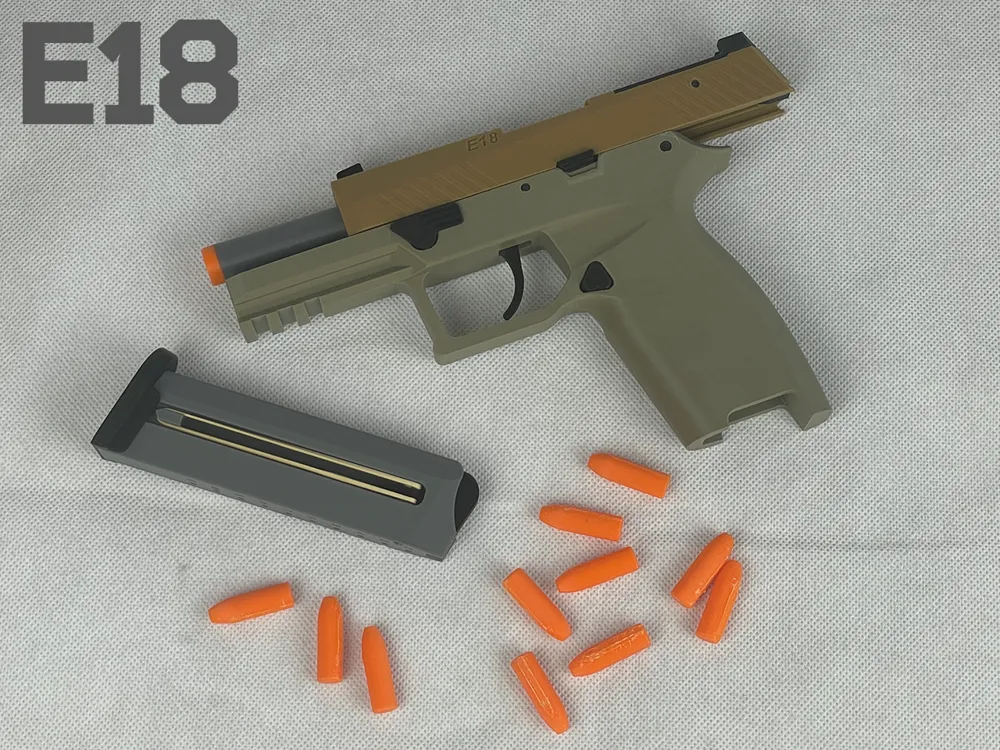 E18 | Toy pistol (Working!) - Free 3D Print Model - MakerWorld
