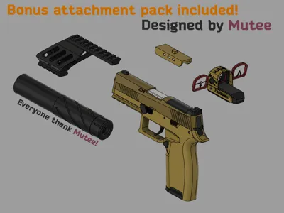 E18 | Toy pistol (Working!) by Ekcnheb MakerWorld: Download Free 3D Models