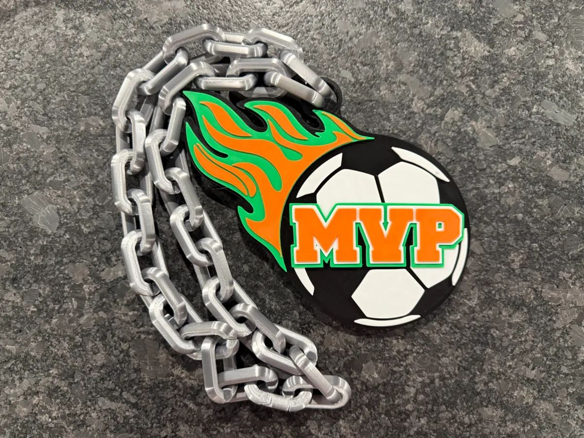Soccer MVP Hype Chain - Free 3D Print Model - MakerWorld