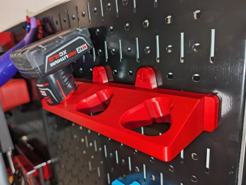 Wall Control - Milwaukee M12 Battery Holder by Jaxel - MakerWorld