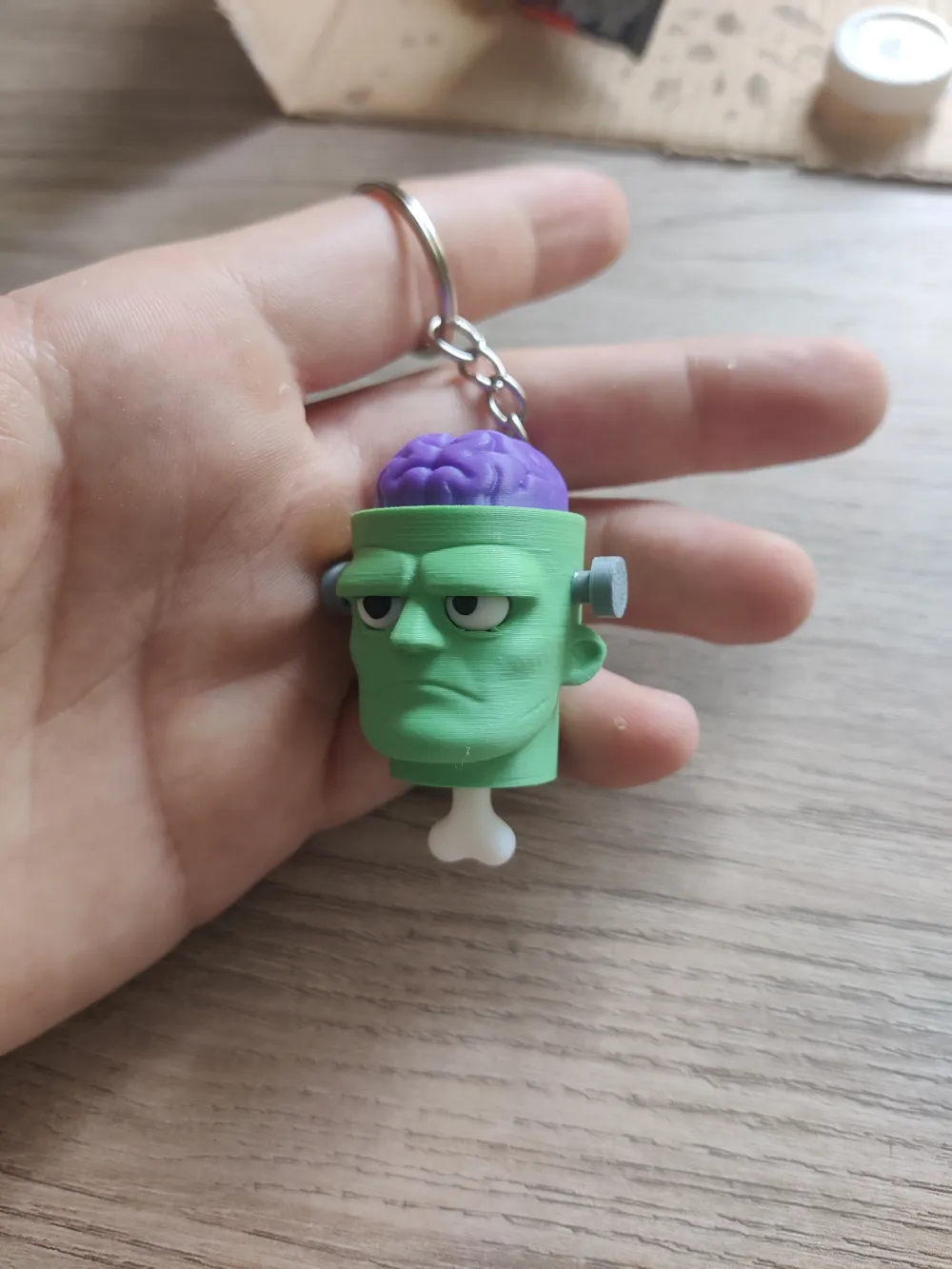 Frankenstein Fidget Clicker Keychain Version - Free 3D Print Model ...