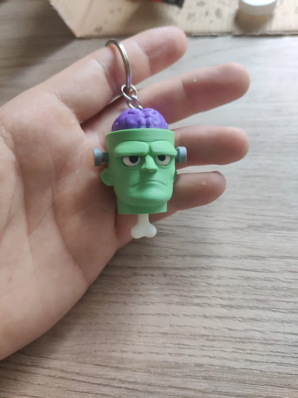 Frankenstein Fidget Clicker Keychain Version - Free 3D Print Model ...