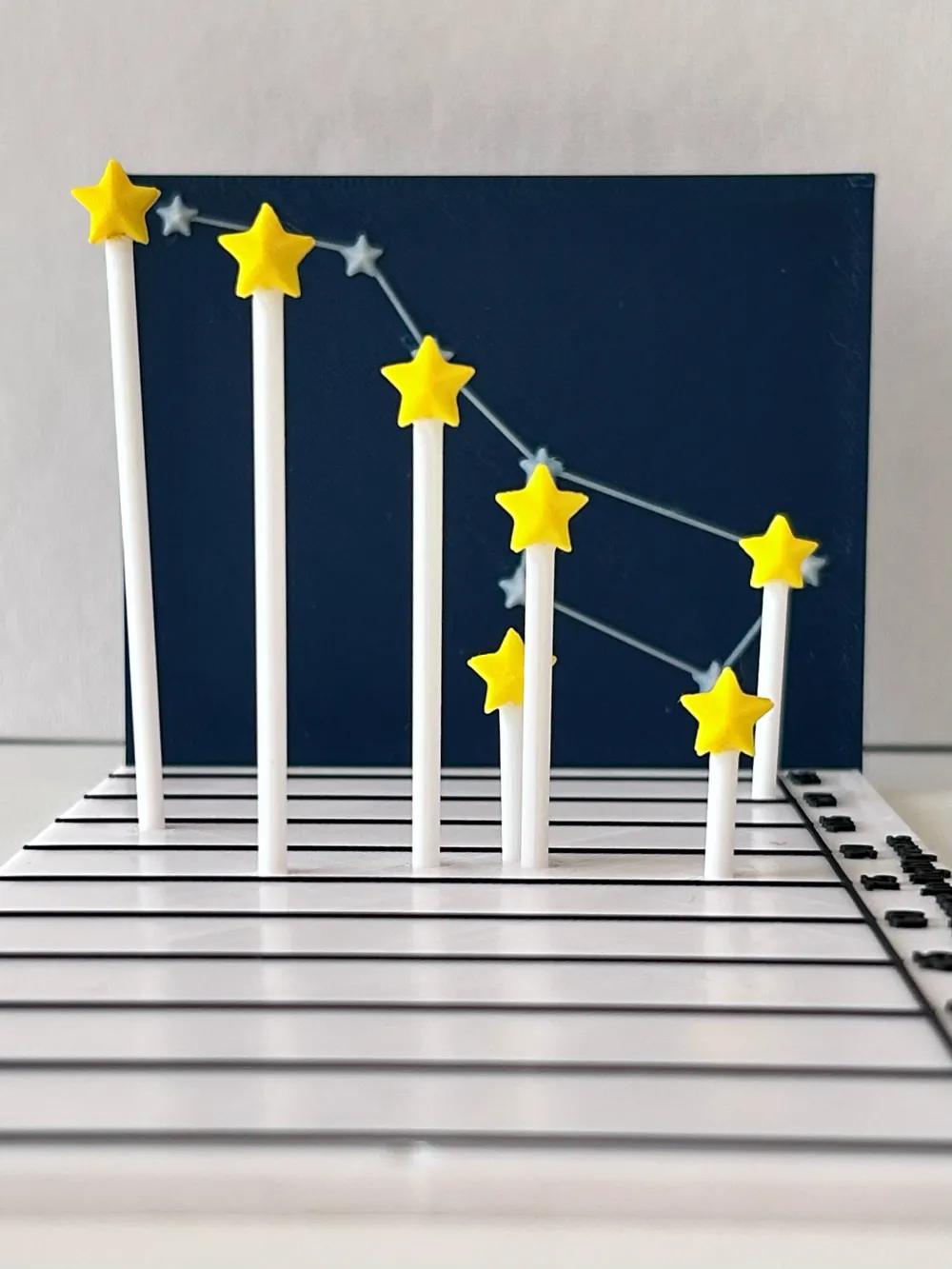 The real distance of stars in constellations - Free 3D Print Model ...