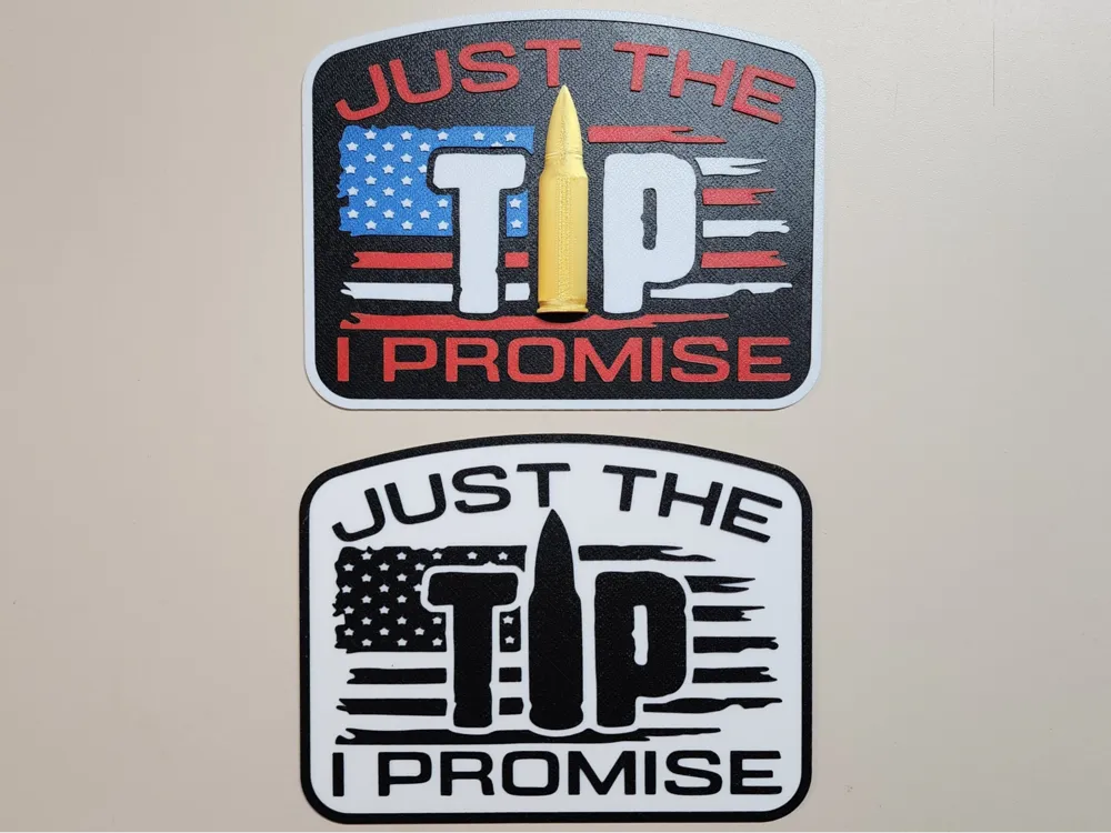 Just the Tip Wall Sign - Free 3D Print Model - MakerWorld