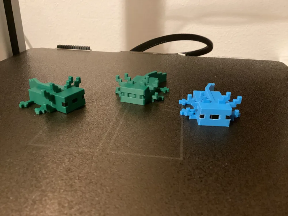 Minecraft Axolotl – Kostenloses 3D-Druckmodell – MakerWorld