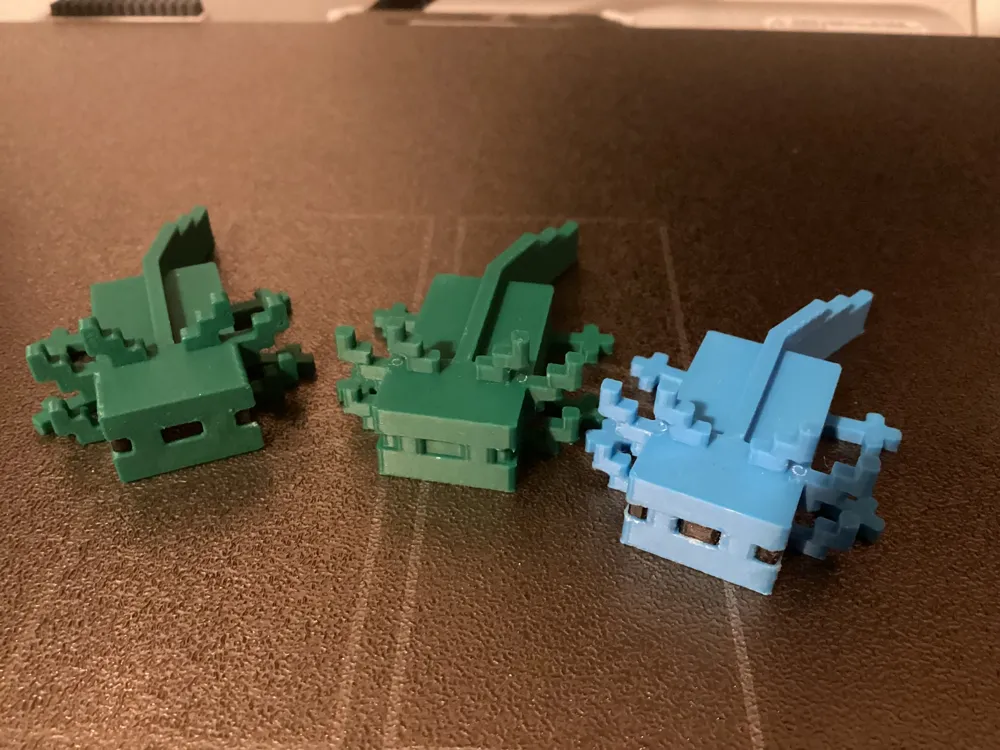 Minecraft Axolotl – Kostenloses 3D-Druckmodell – MakerWorld