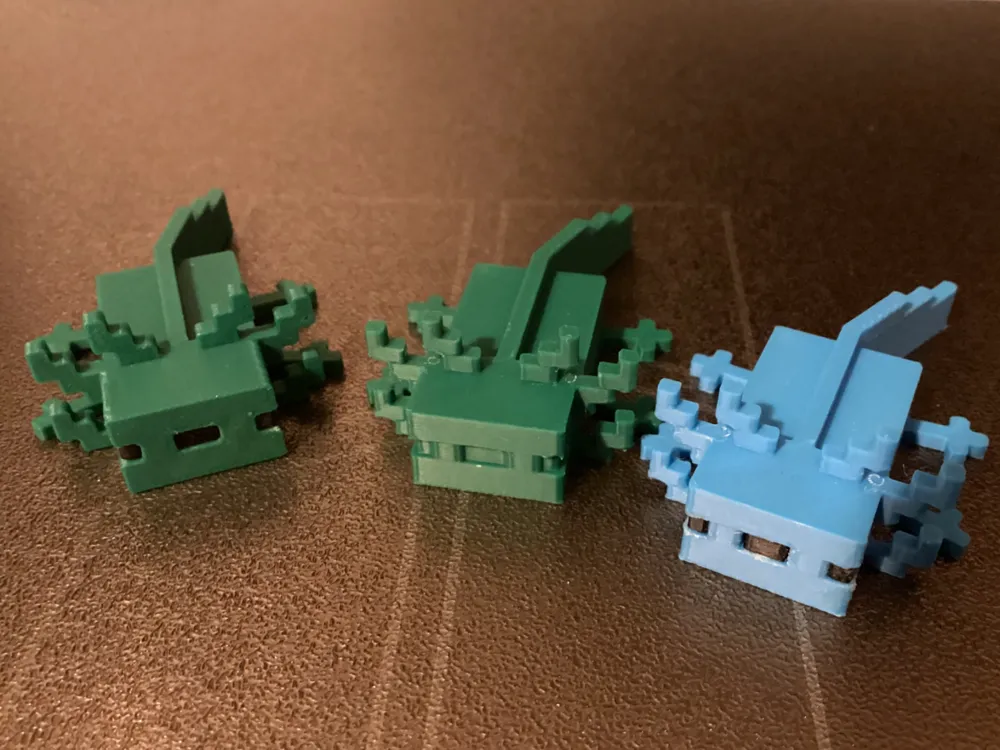 Minecraft Axolotl – Kostenloses 3D-Druckmodell – MakerWorld