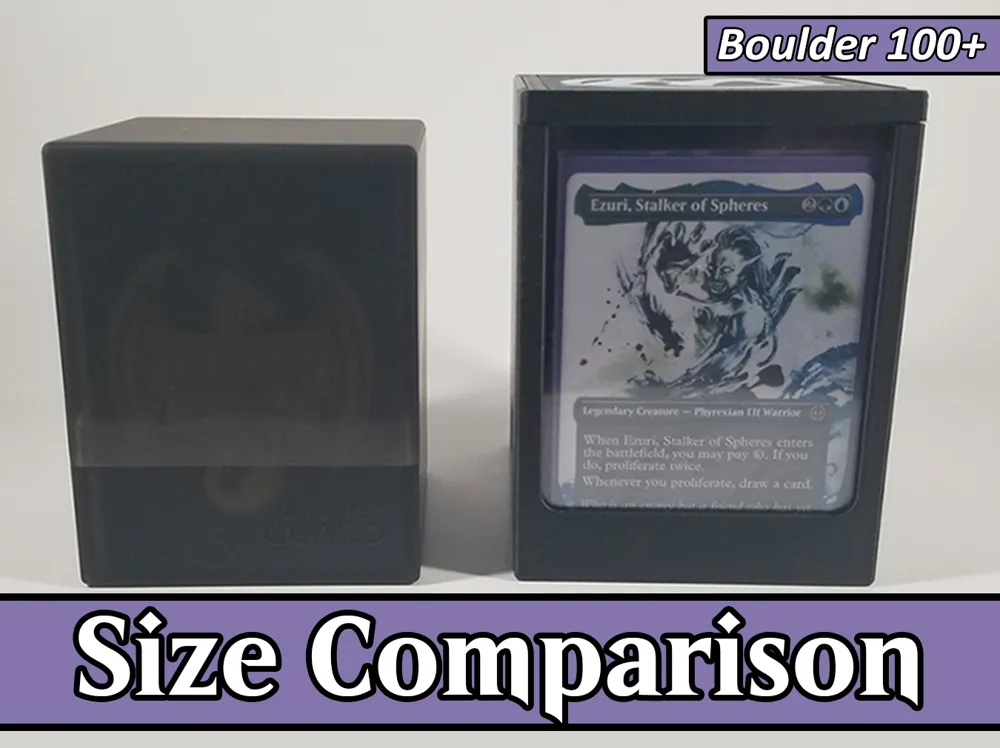 MTG Commander / EDH Deck Box + Command Zone Lid - Free 3D Print Model ...