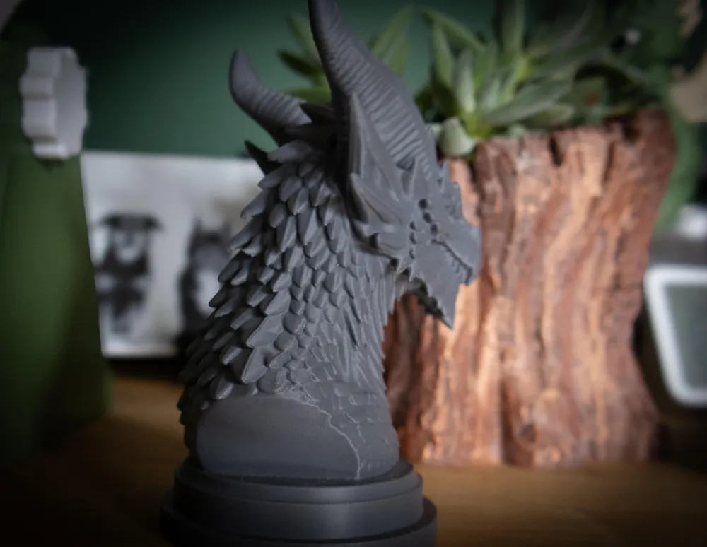 Elderscale — D&D Dragon Bust (Sell-it) by Salewski3D MakerWorld: Download Free 3D Models