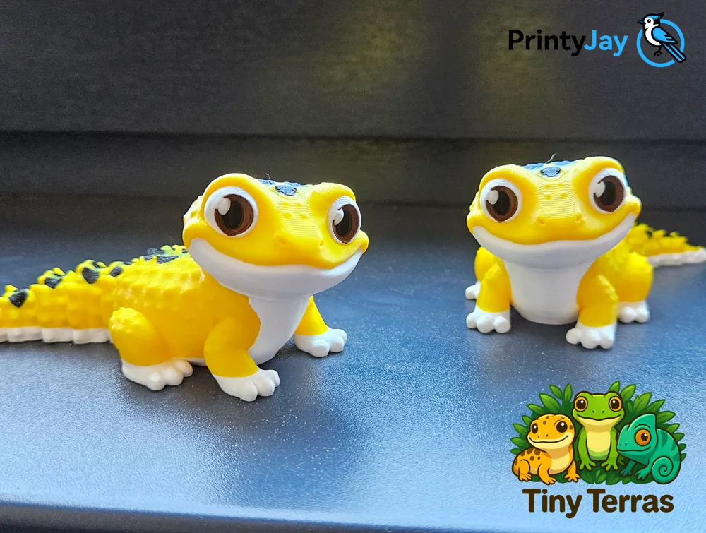 Cute Leopard Gecko - articulated model - Free 3D Print Model - MakerWorld