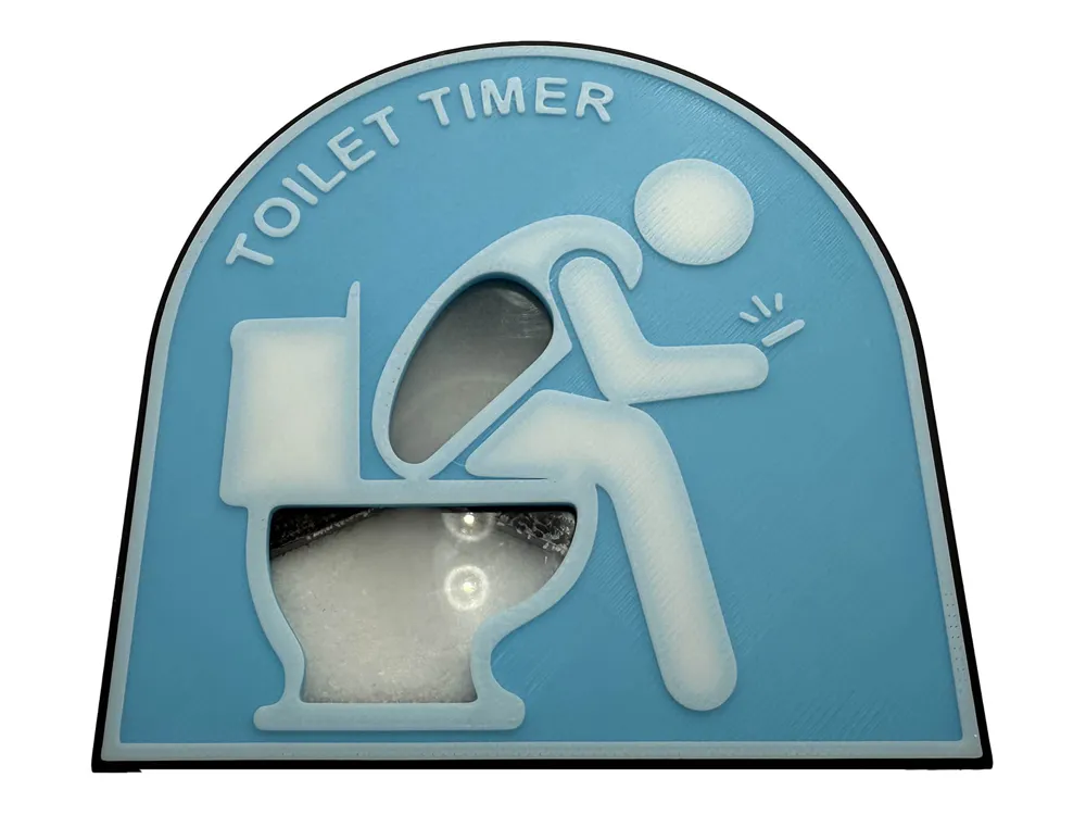 Large Toilet Hourglass Timer, 3 Versions - Free 3D Print Model - MakerWorld
