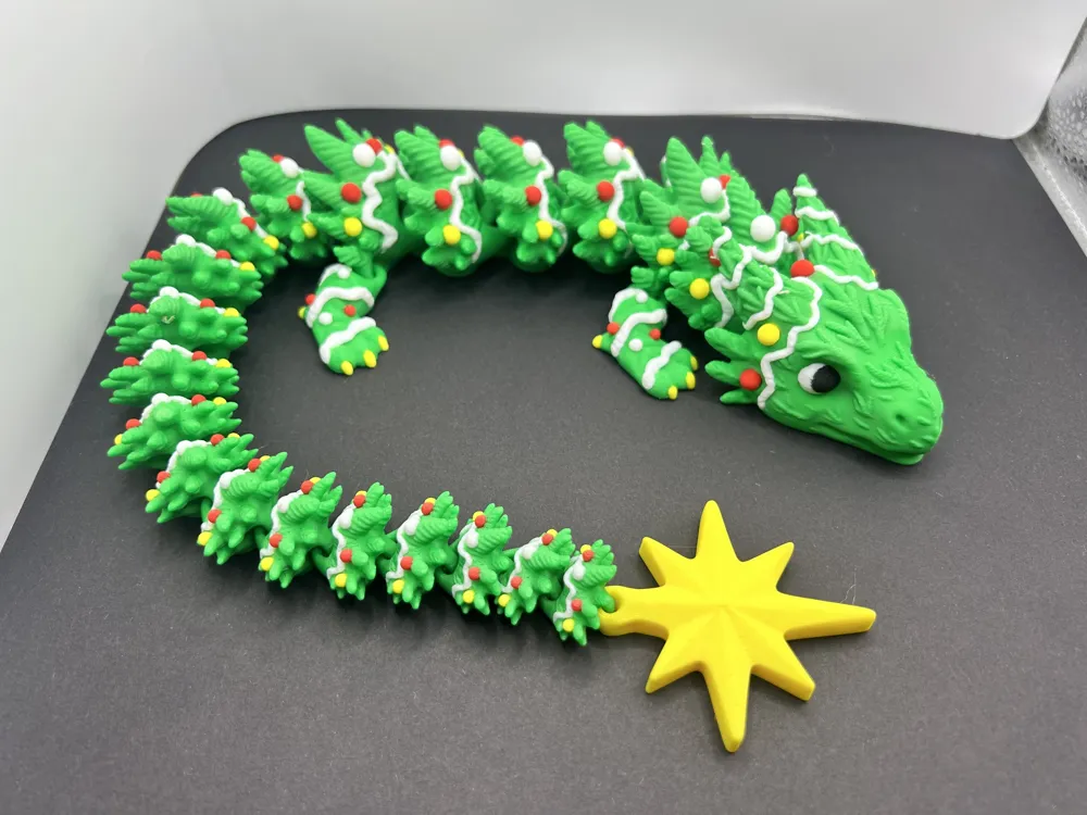 Spruce the Christmas Tree Dragon - Free 3D Print Model - MakerWorld