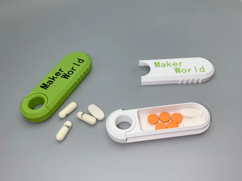 Small Pill Box (40-minute fast print, only 15g) - Free 3D Print Model ...