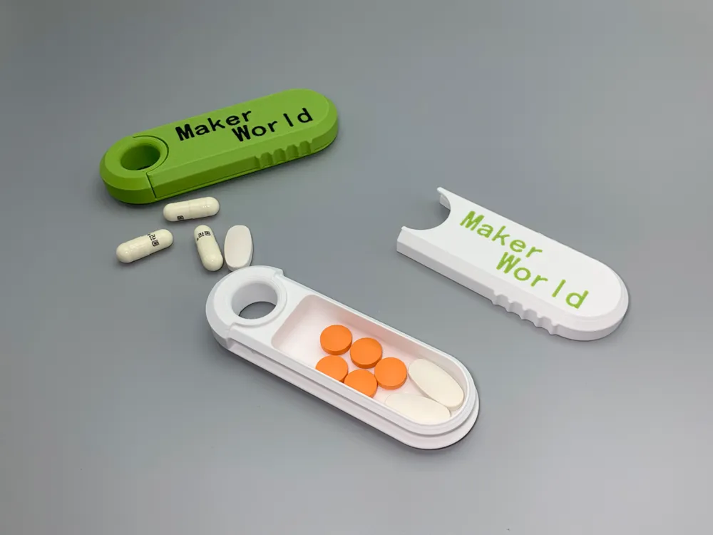 Small Pill Box (40-minute fast print, only 15g) - Free 3D Print Model ...