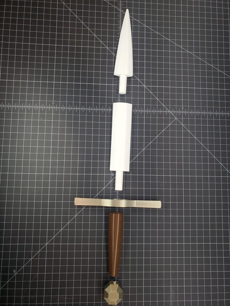 Variable Length Snap-together Sword (No AMS) - Free 3D Print Model ...