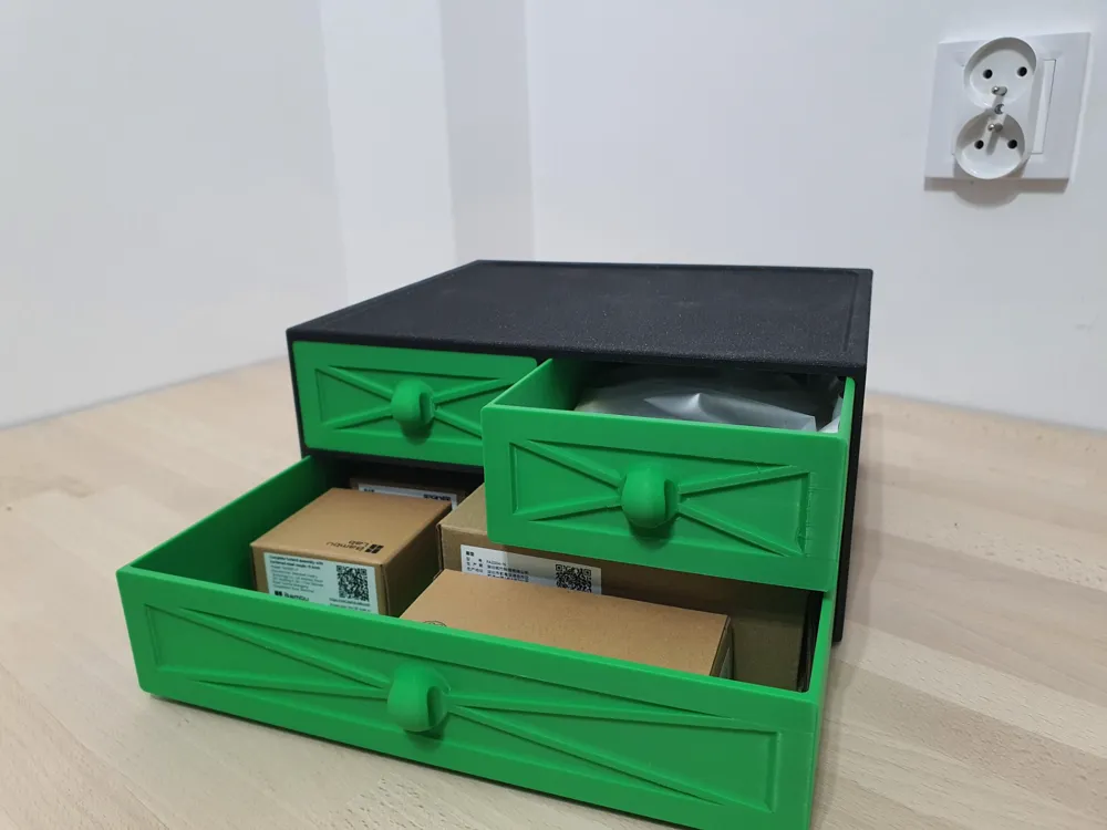 3 & 4 draw storage units (stackable) by Brithawkes - MakerWorld