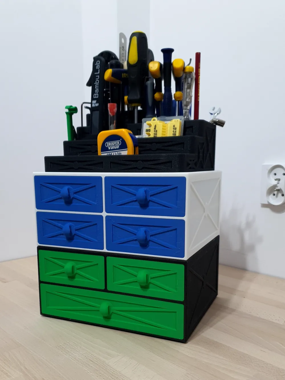 3 & 4 draw storage units (stackable) by Brithawkes - MakerWorld