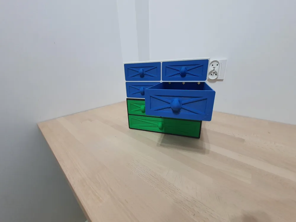 3 & 4 draw storage units (stackable) by Brithawkes - MakerWorld