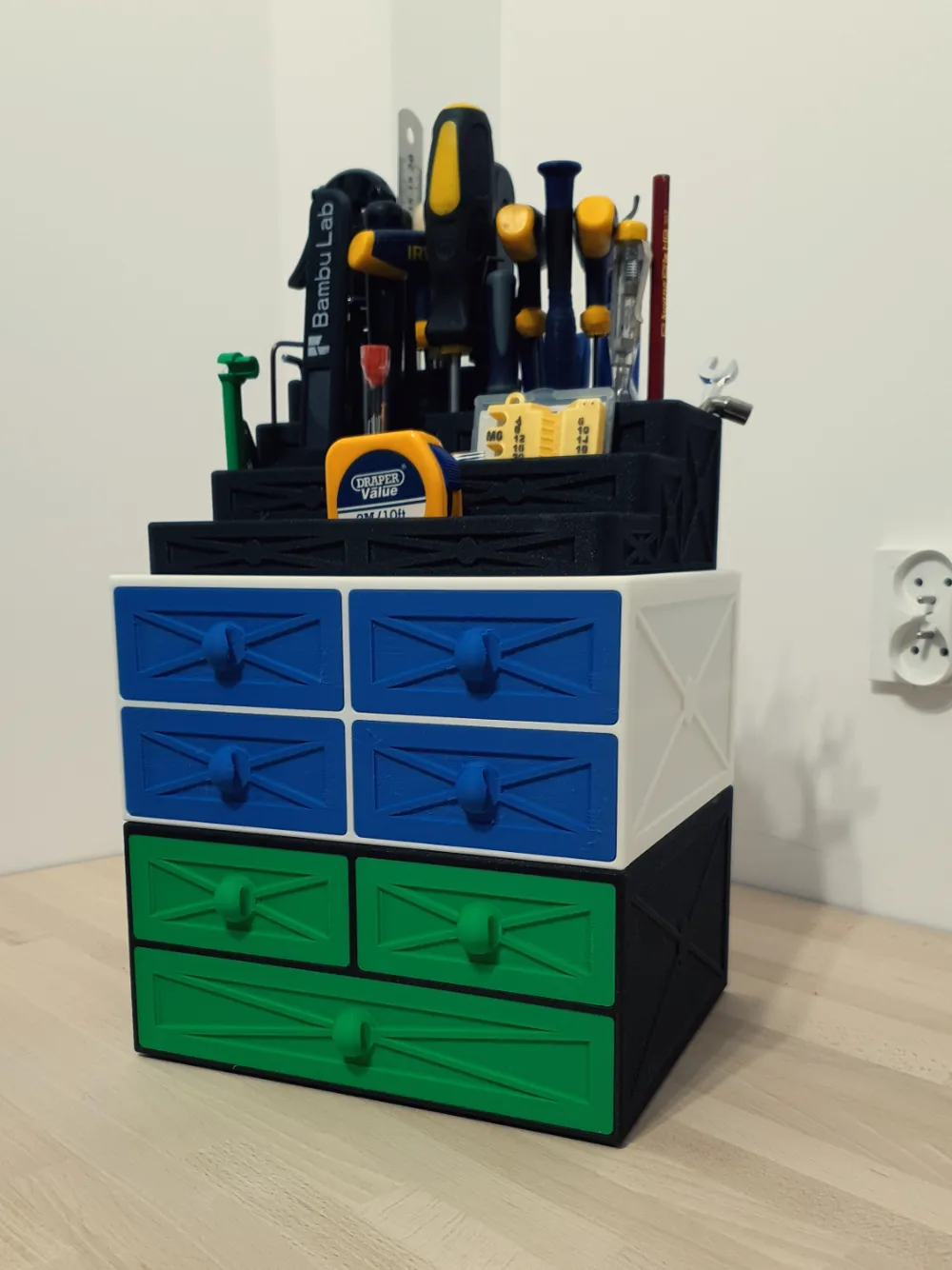 3 & 4 draw storage units (stackable) by Brithawkes - MakerWorld