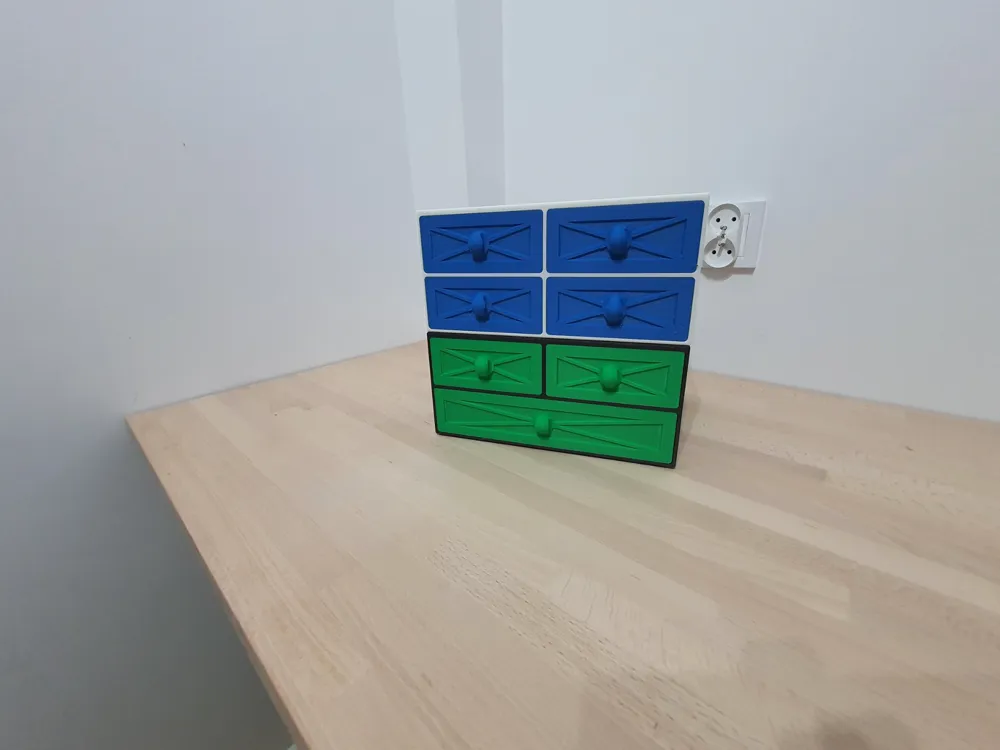 3 & 4 draw storage units (stackable) by Brithawkes - MakerWorld