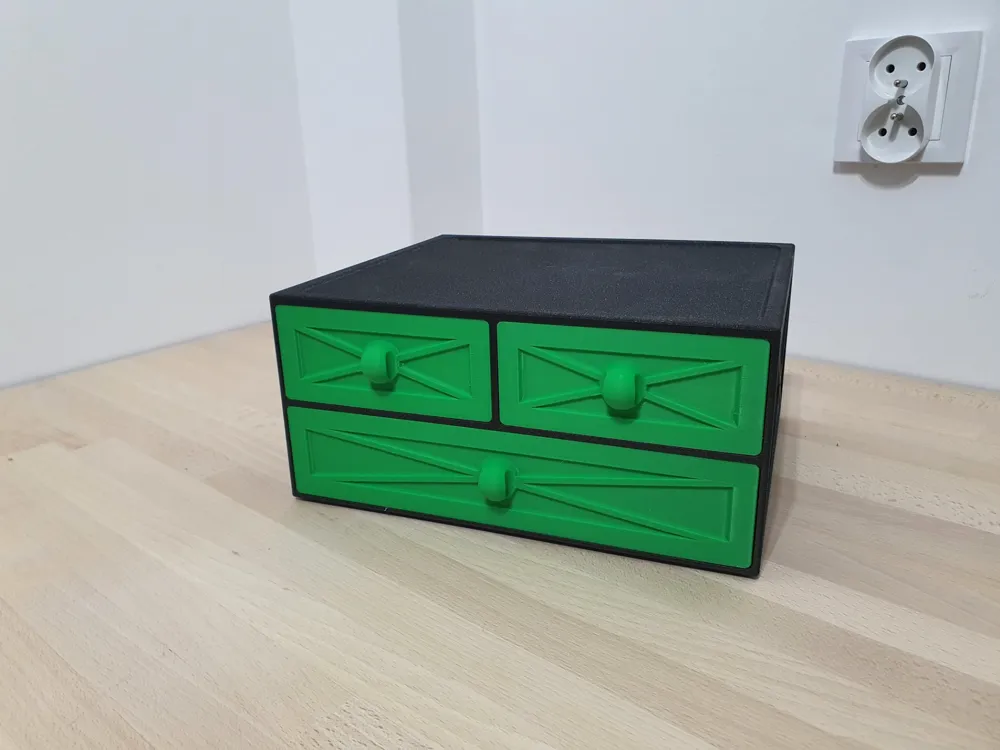 3 & 4 draw storage units (stackable) by Brithawkes - MakerWorld