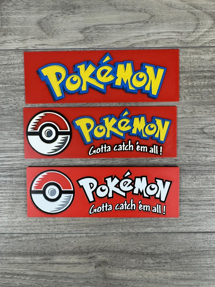 Pokemon Logo Bookmarks - Free 3D Print Model - MakerWorld