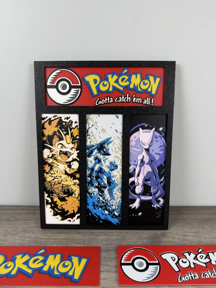 Pokemon Logo Bookmarks - Free 3D Print Model - MakerWorld