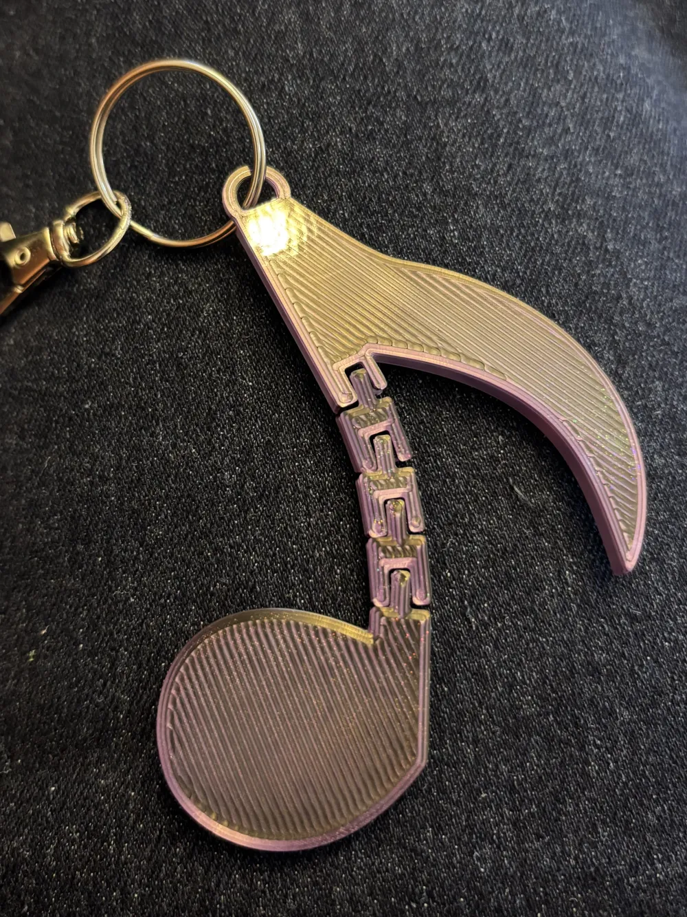 Music Note Flexi Keychain - Free 3D Print Model - MakerWorld