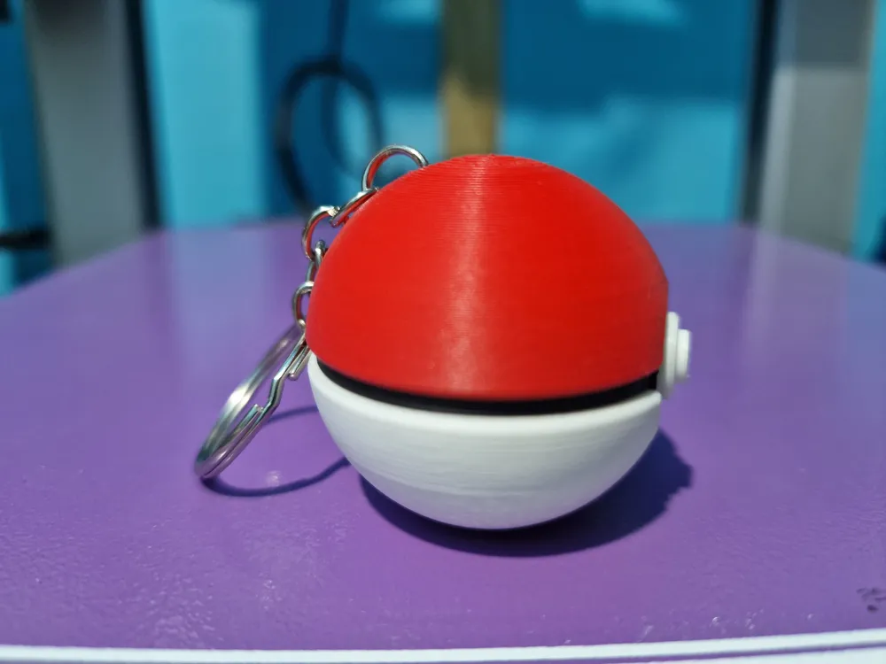 Pokeball Keychain Fidget - Free 3D Print Model - MakerWorld