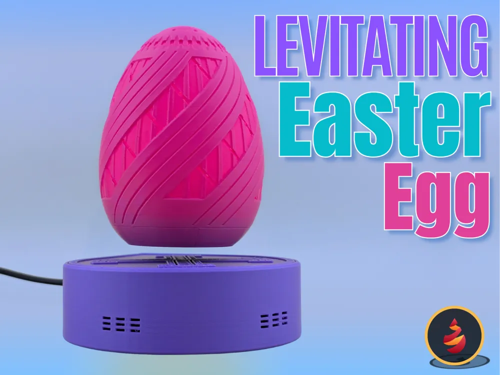 Levitating Easter Egg by JamesThePrinter MakerWorld: Download Free 3D Models