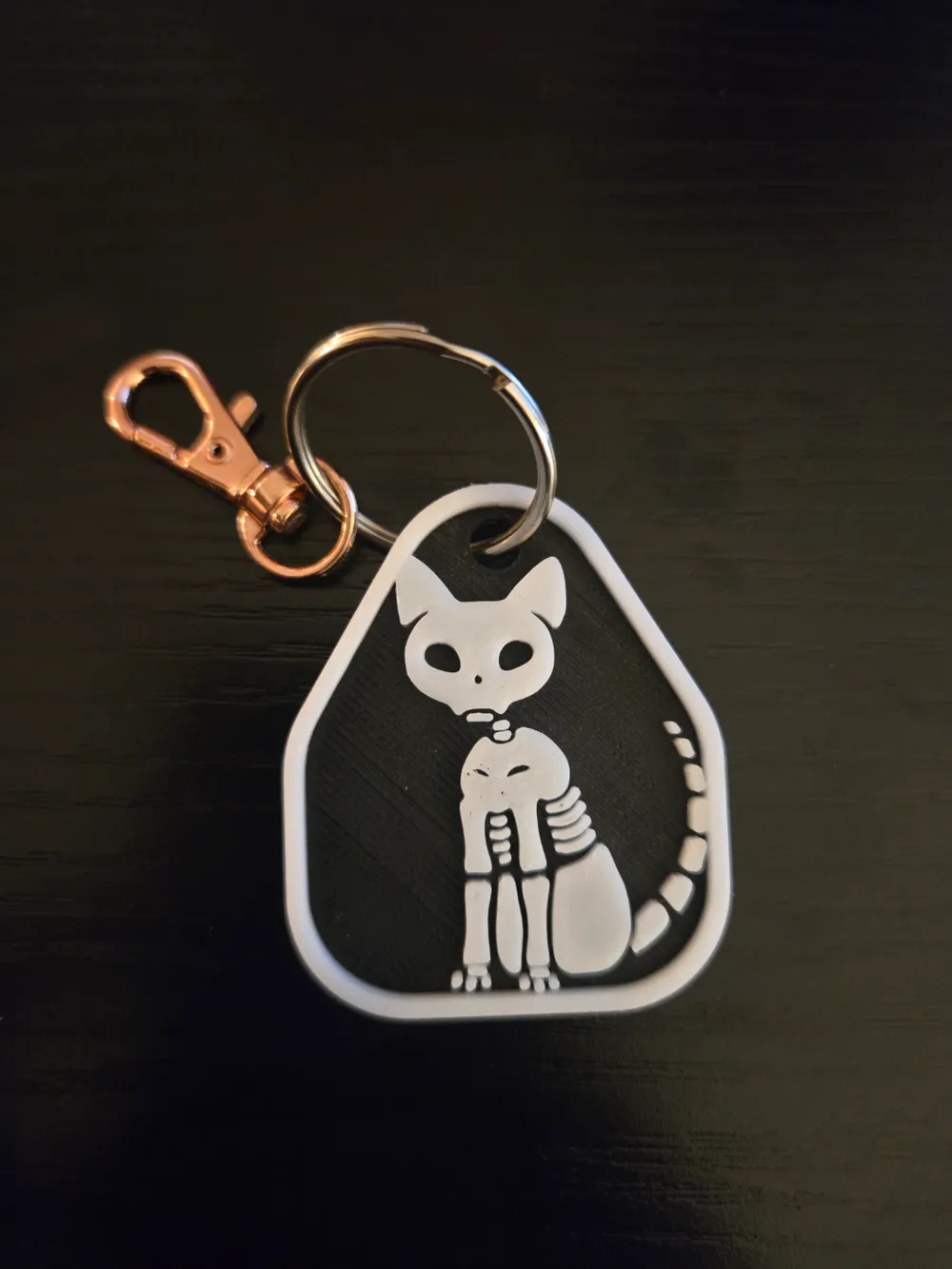 Cat Skeleton Keychain by GJ-3D-Design - MakerWorld