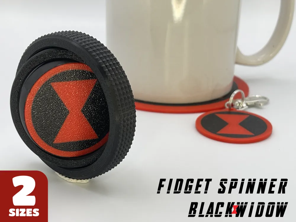 Black Widow Marvel Fidget Spinner by MalcTheOracle - MakerWorld