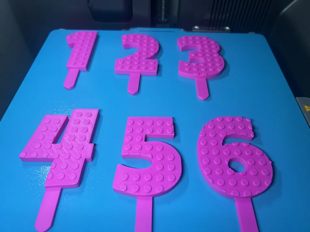Brick Birthday Cake Numbers - Free 3D Print Model - MakerWorld