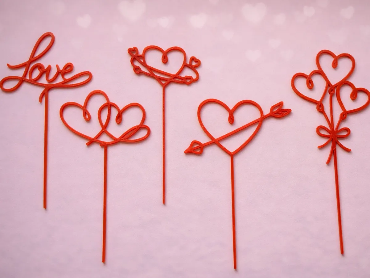 Paquete de toppers para el Día de San Valentín - Modelo de impresión 3D ...