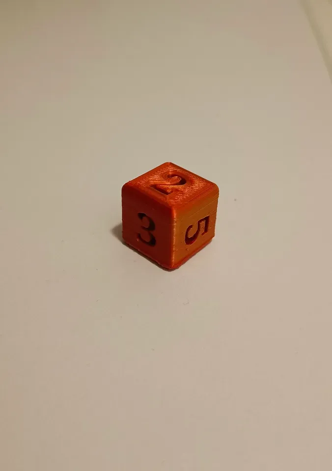 Dice 1-6 arabic numbers - Free 3D Print Model - MakerWorld