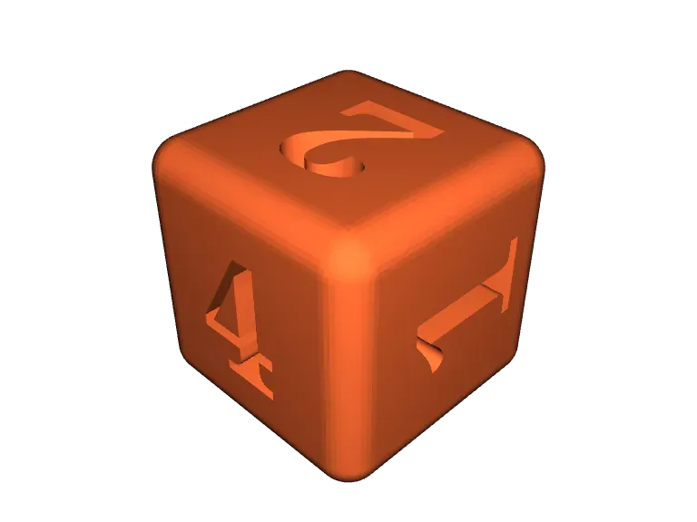 Dice 1-6 arabic numbers by Stepa - MakerWorld