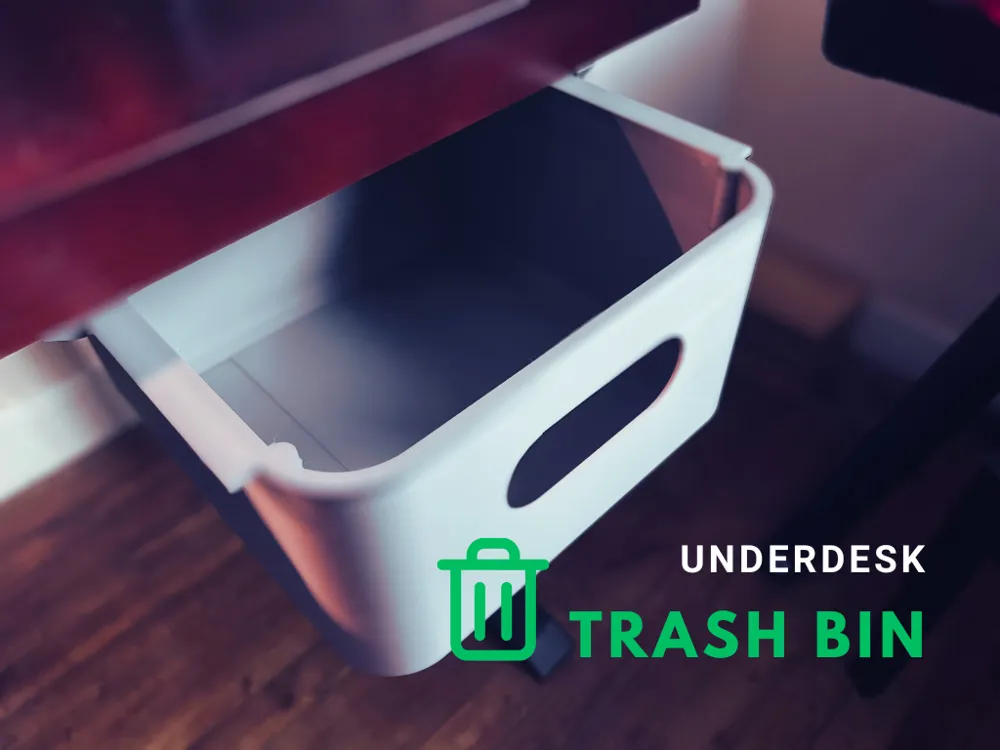Under desk trash bin - Free 3D Print Model - MakerWorld