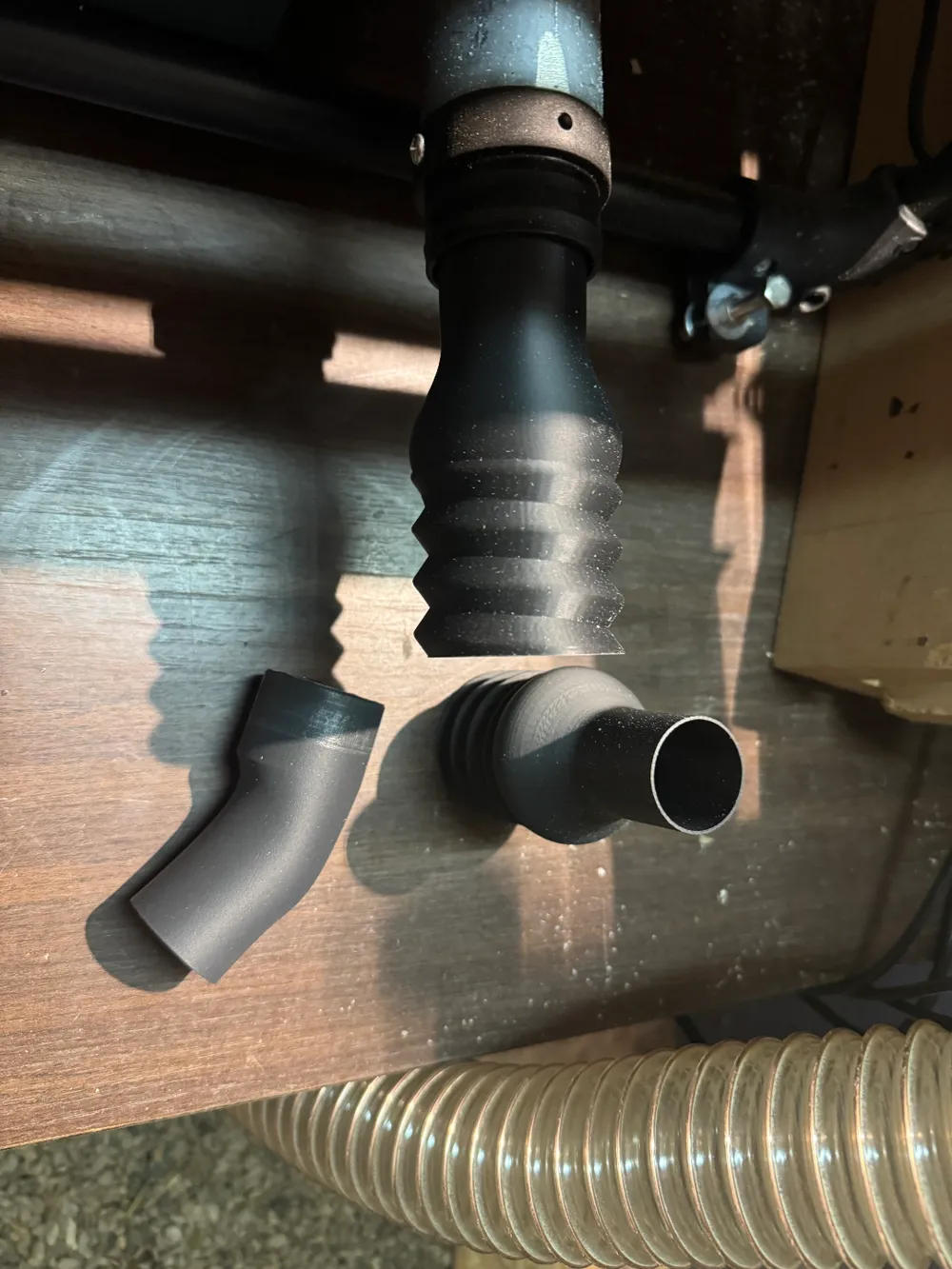 Dust collection Cyclon spiral hose adapters by jurgen.kurz - MakerWorld