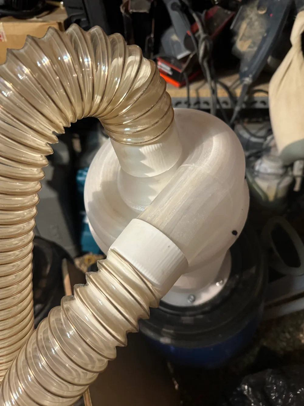 Dust collection Cyclon spiral hose adapters by jurgen.kurz - MakerWorld