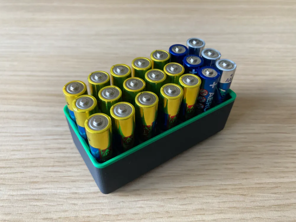 Gridfinity Battery Tray (AAA) - small Remixed by feyach - MakerWorld