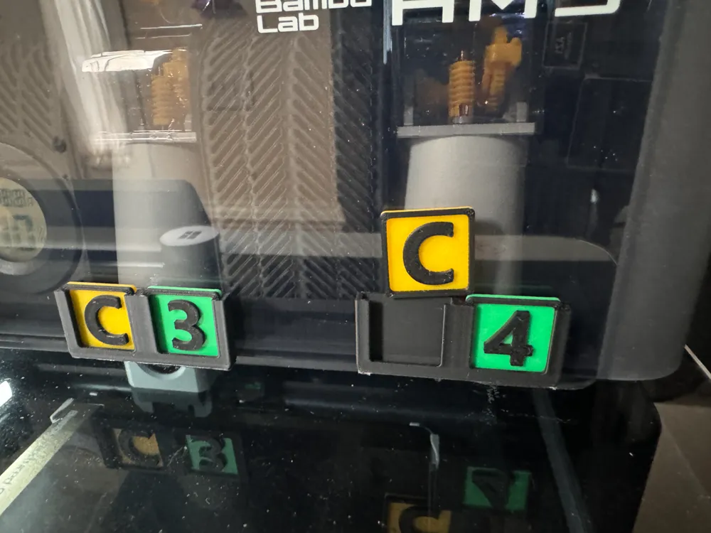 Bambu Lab AMS Module identifiers with removable tags by glad_man ...