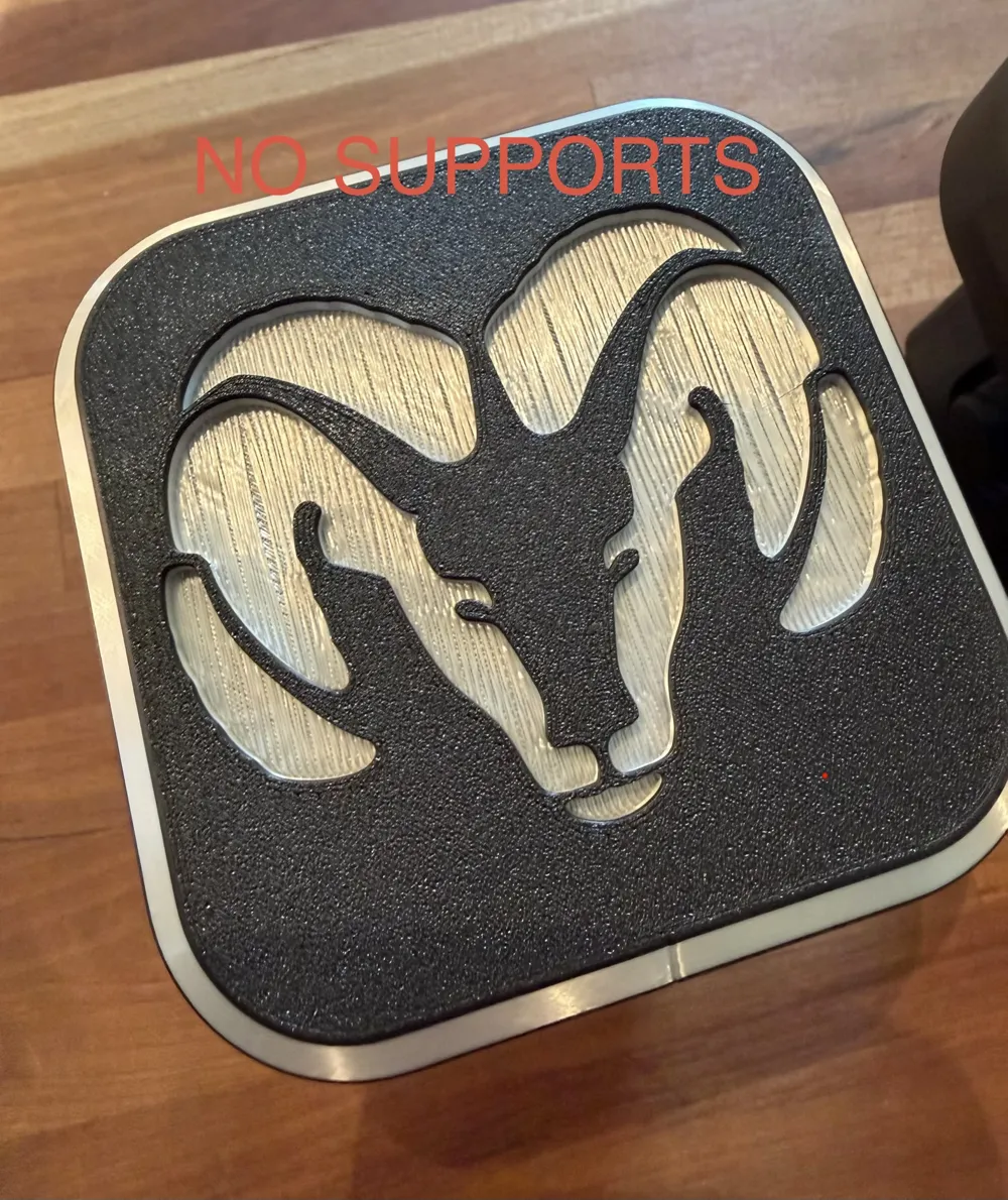 Dodge Ram Hitch Cover - Free 3D Print Model - MakerWorld